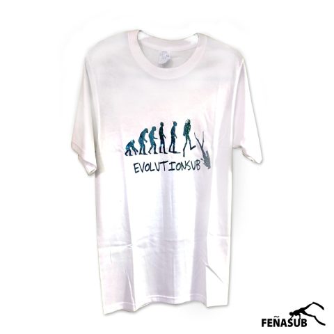 Polera Evolutionsub blanca holográfica (autónomo) | Feñasub